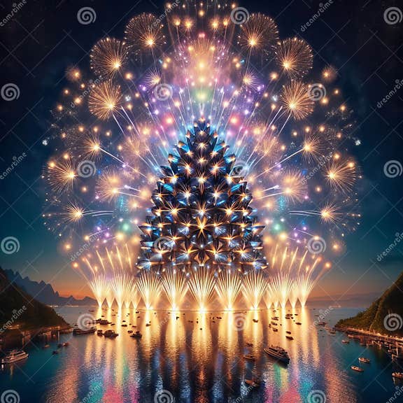 34 89. Diamond Vertical Shells_ Large, Spherical Fire Stock Photo ...