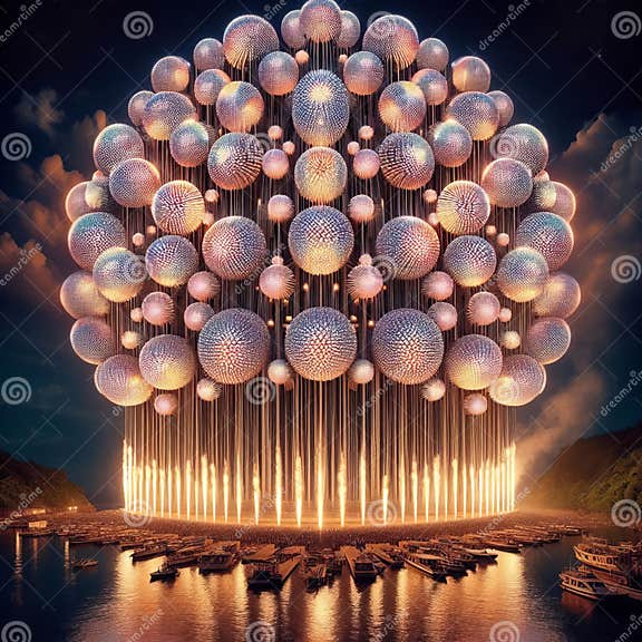 37 89. Diamond Vertical Shells_ Large, Spherical Fire Stock Image ...