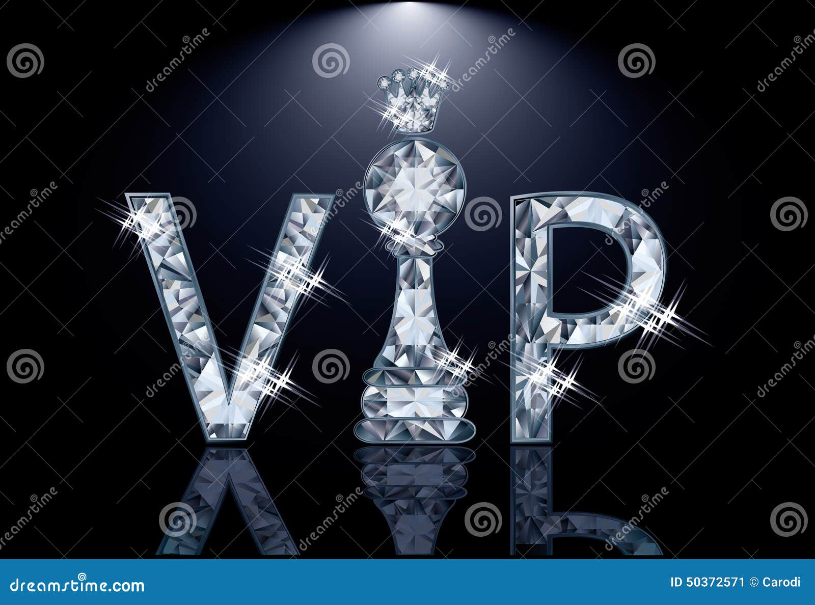 Diamond VIP chess card stock vector. Illustration of jewel - 50372571