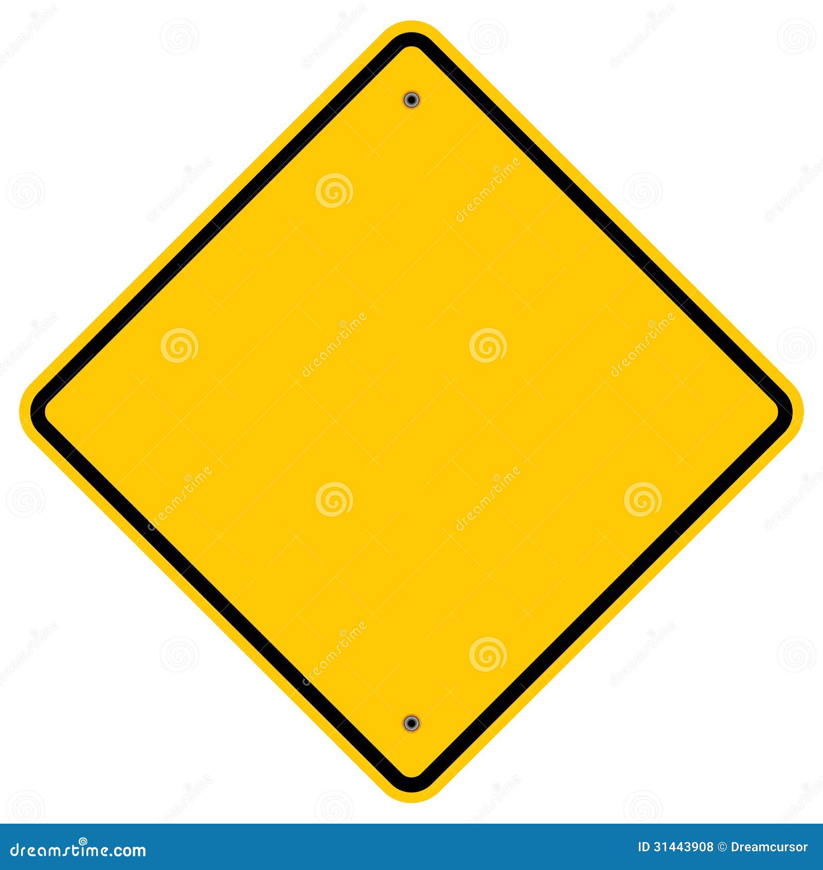 Diamond Warning Sign stock illustratie. Illustration of verkeersborden ...