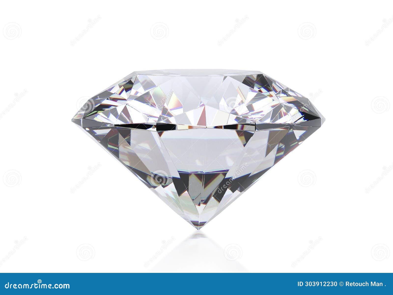 Diamond on White Background with High Quality Stock Illustration ...