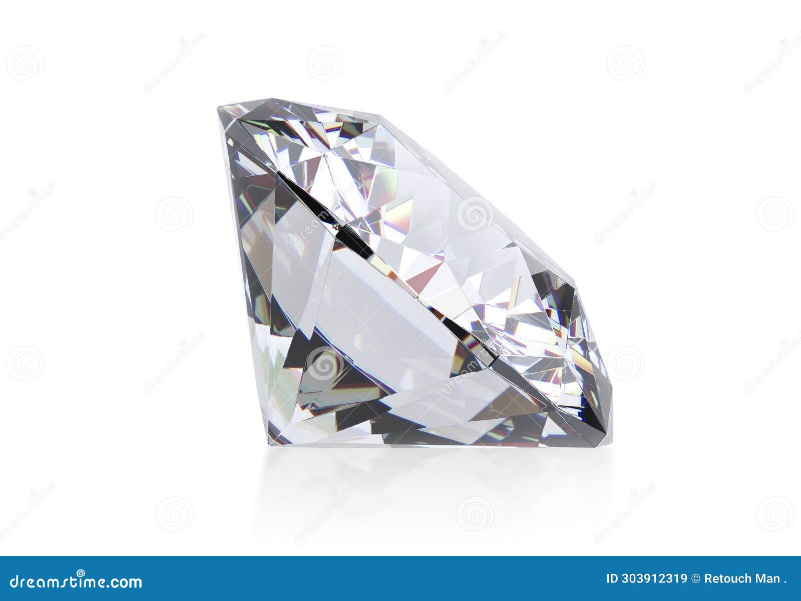 Diamond on White Background with High Quality Stock Illustration ...