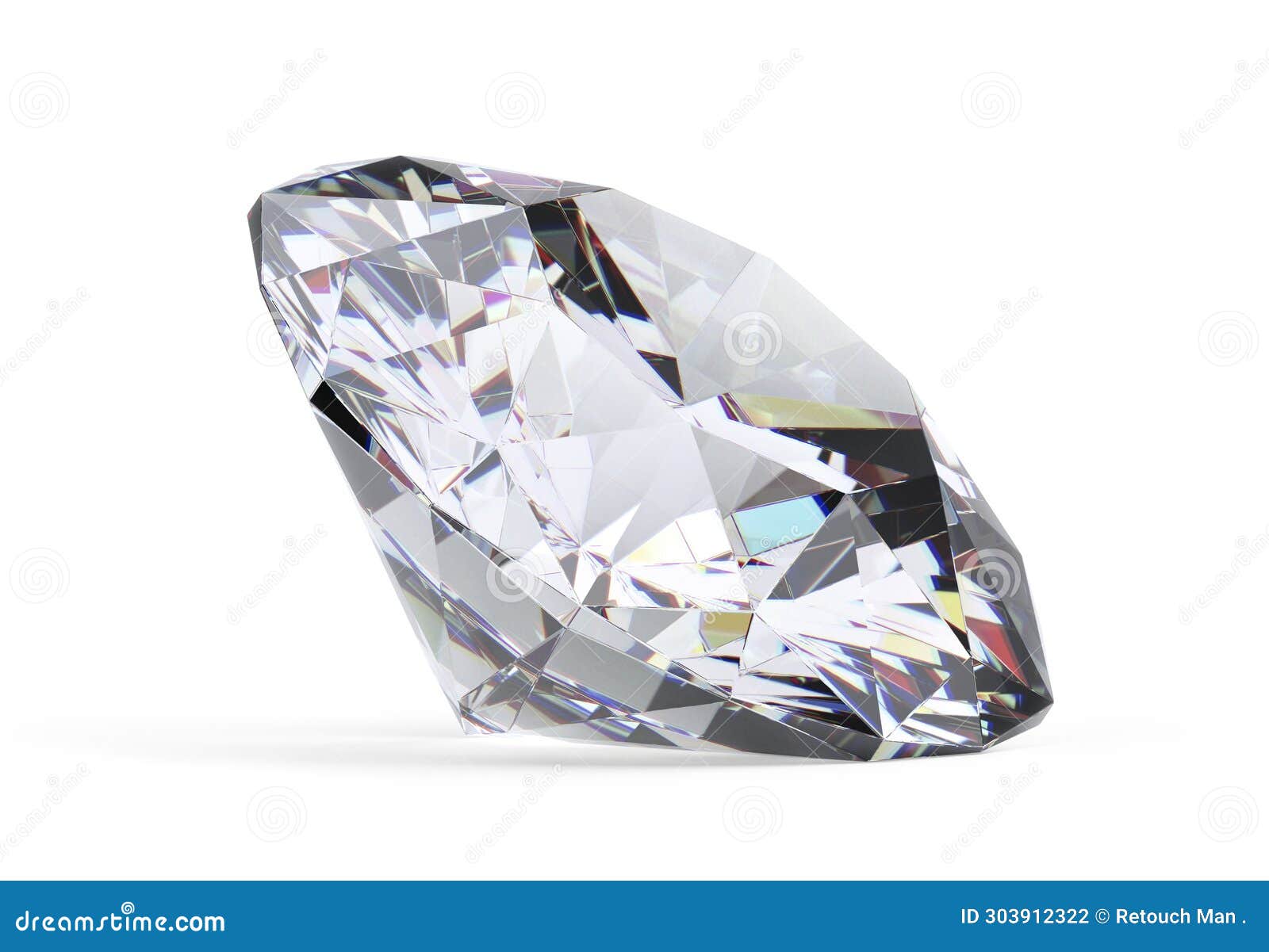 Diamond on White Background with High Quality Stock Illustration ...