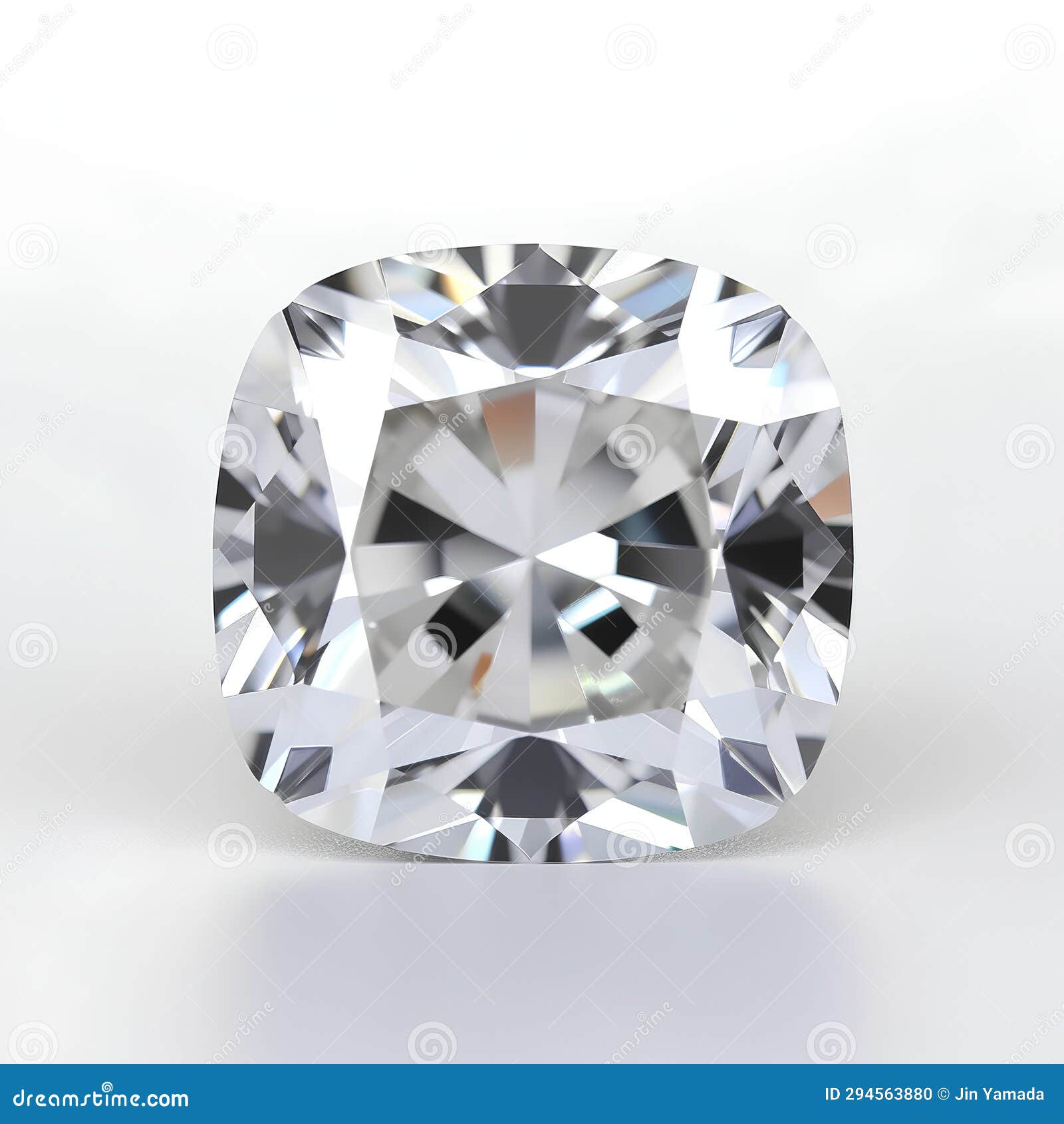 Diamond on a White Background (high Resolution 3D Image) Stock ...