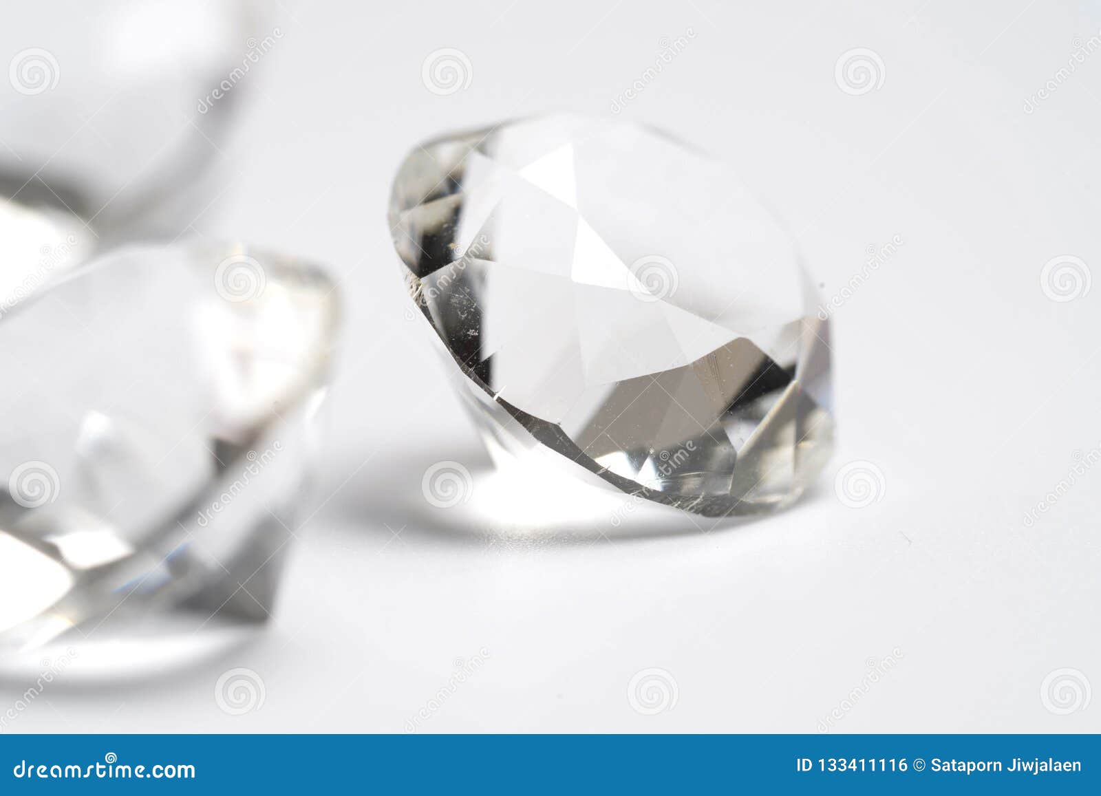 Diamond on White Background Stock Photo - Image of diamond, luxury ...