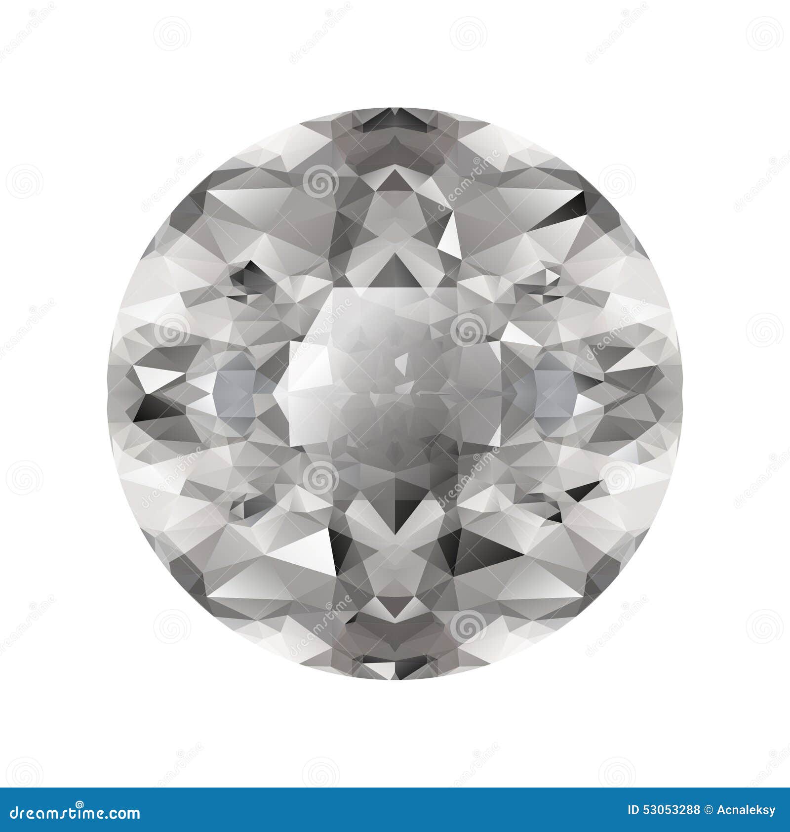 Diamond on White Background Stock Vector - Illustration of diamond ...