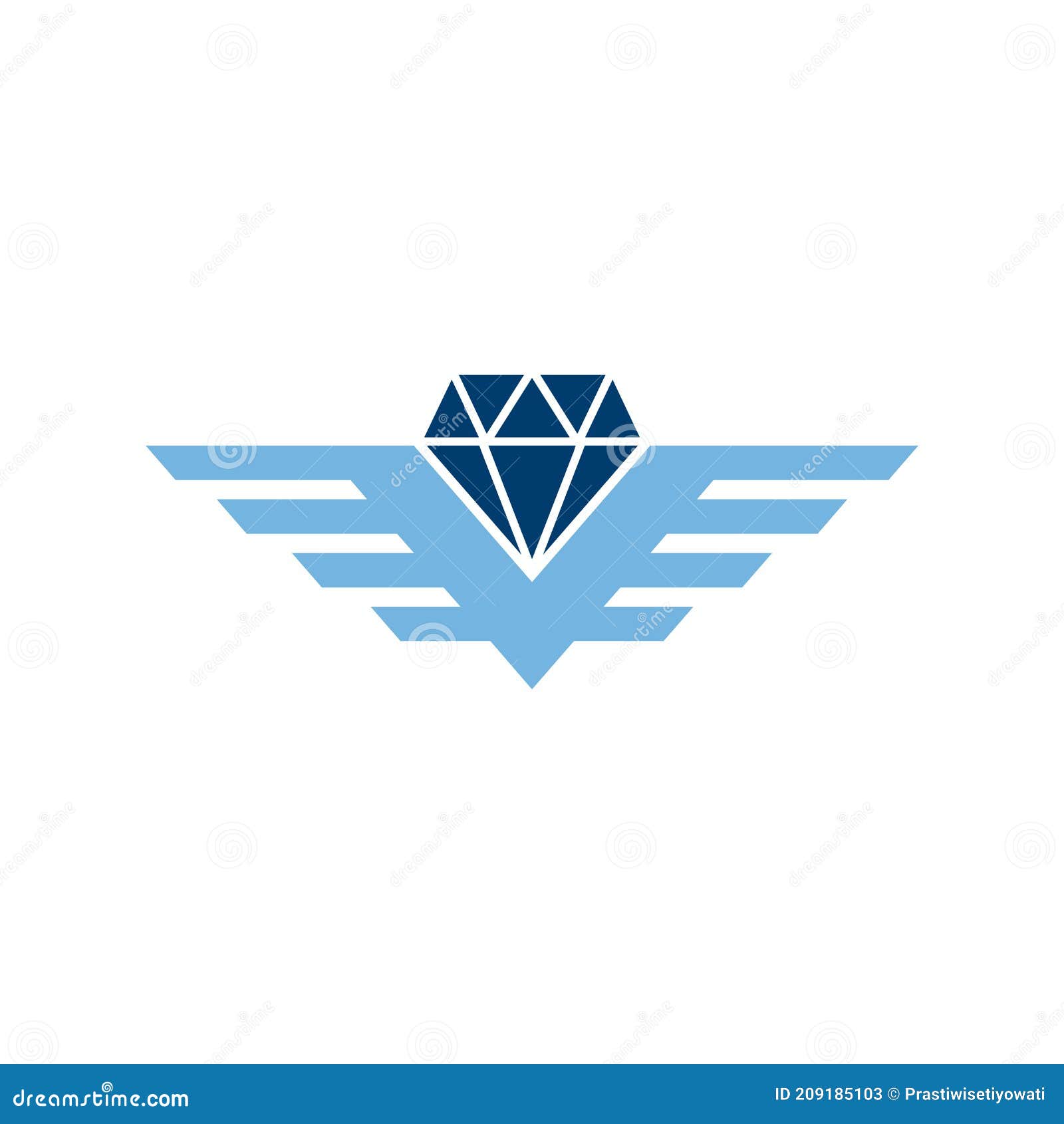 Diamond Wings Icon Abstract Logo Stock Vector - Illustration of symbol ...
