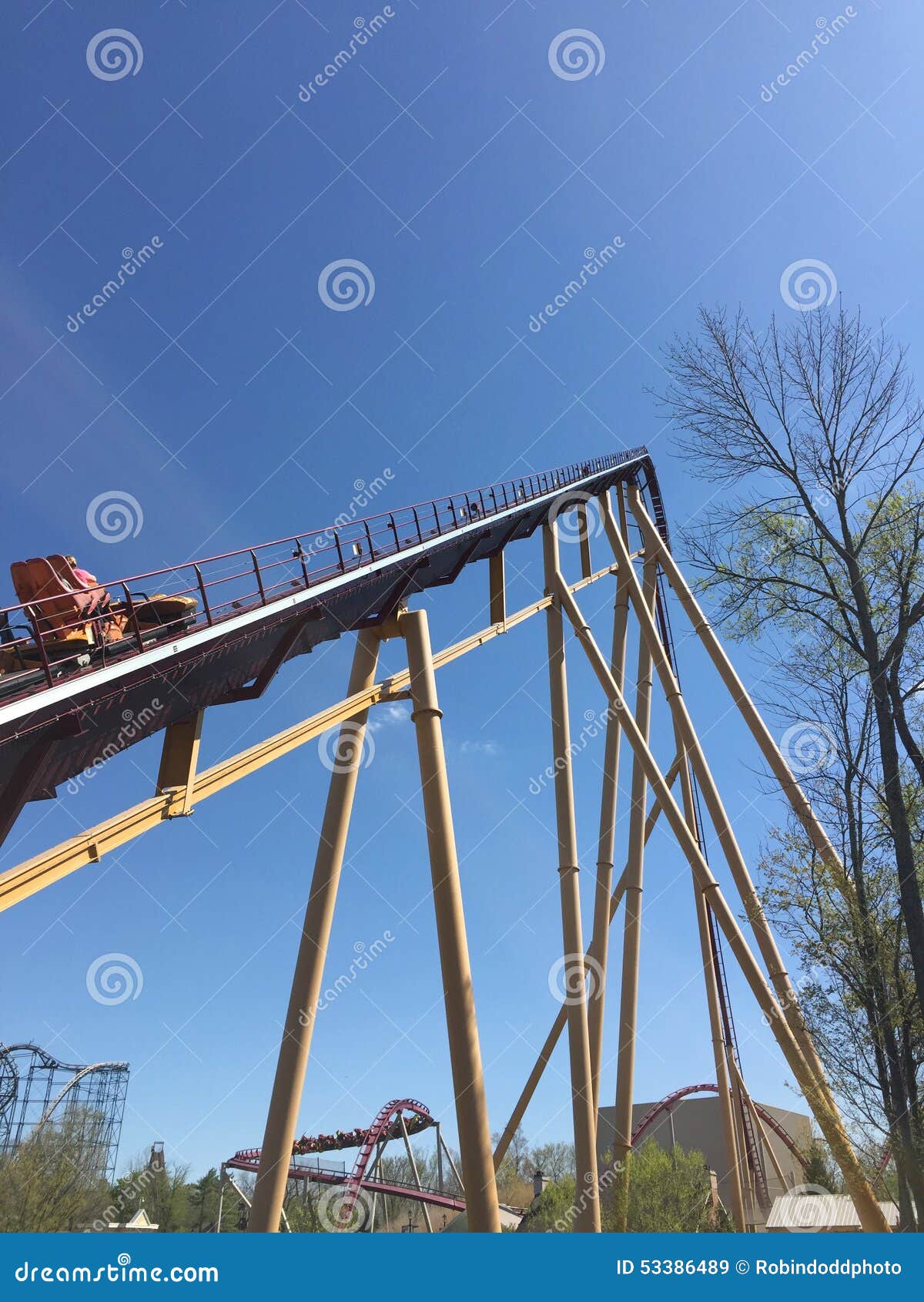 Diamondback Roller Coaster Kings Island Editorial Stock Image - Image ...