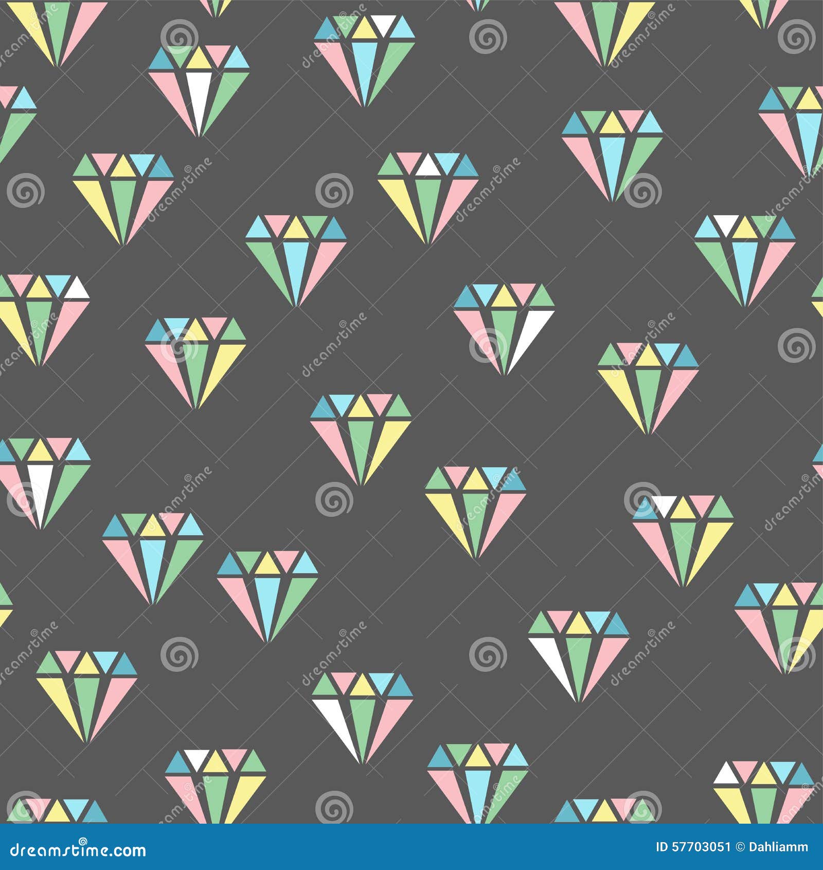 Diamonds. Abstract Seamless Pattern Stock Vector - Illustration of ...