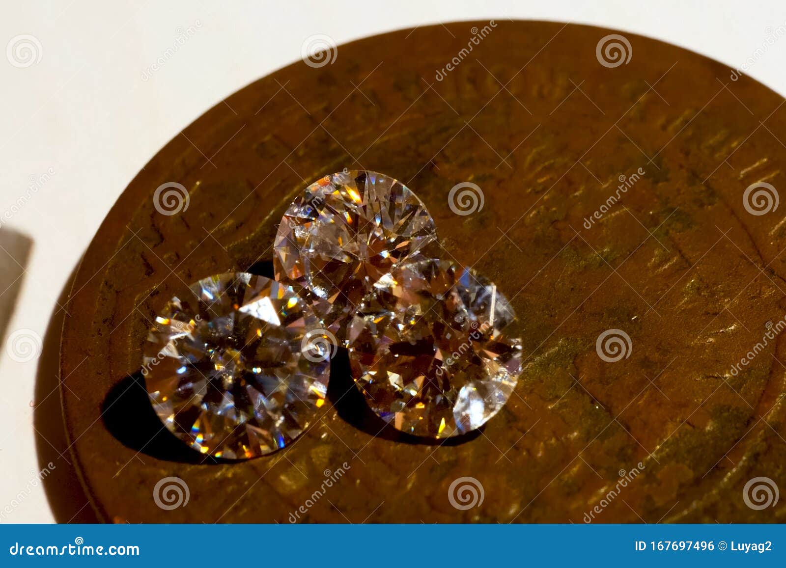 Diamonds are Artificial on Metal Stand Stock Photo - Image of ...