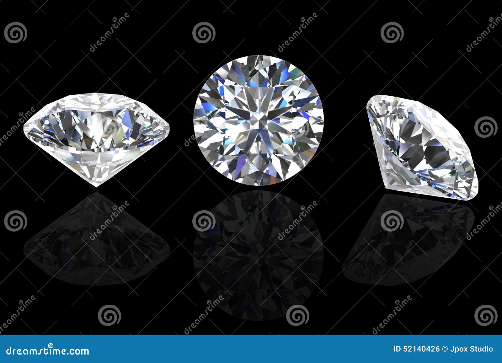 Diamonds on Black Background Stock Illustration - Illustration of royal ...