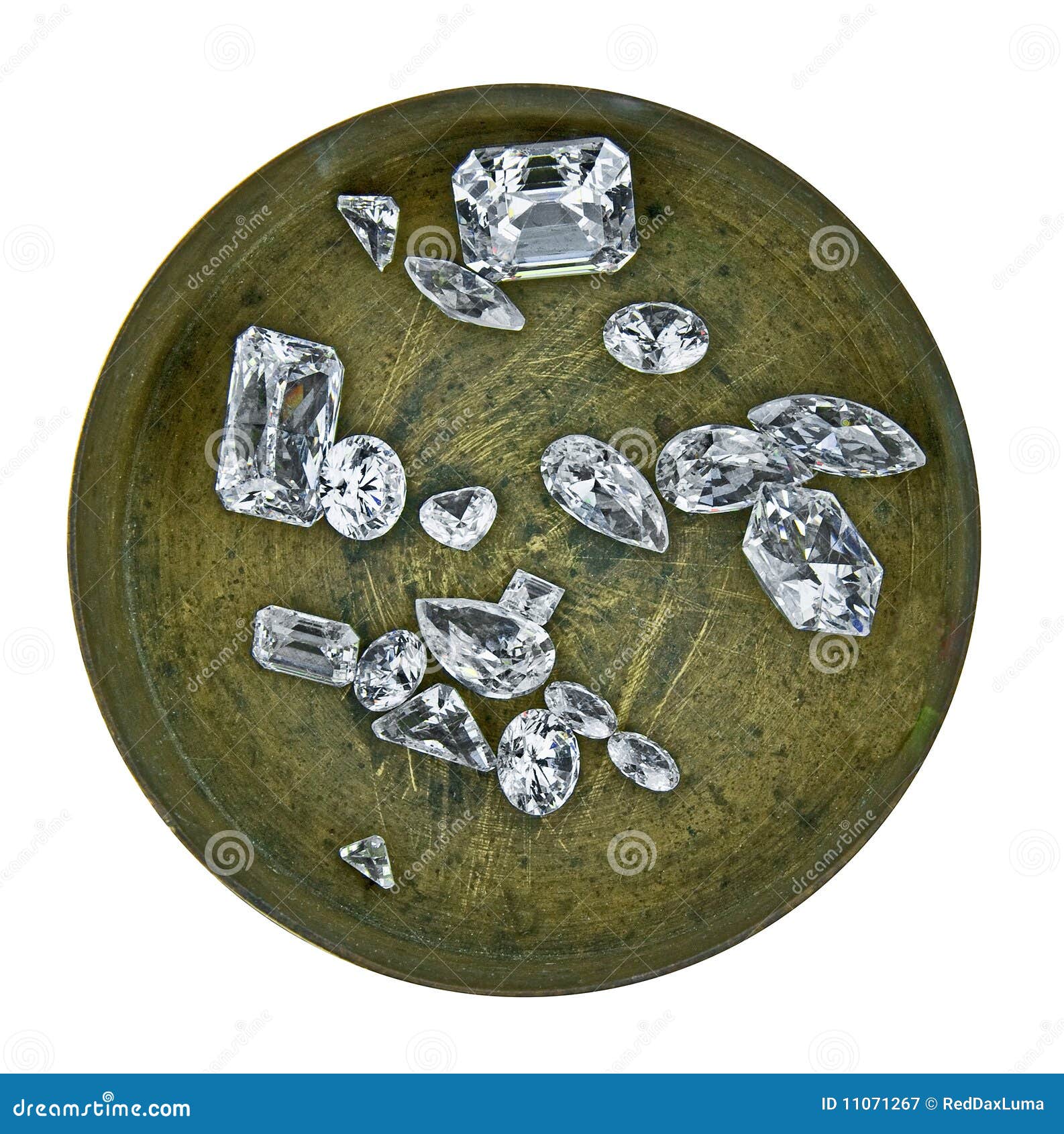 Diamonds in a box stock image. Image of mineral, rock - 11071267