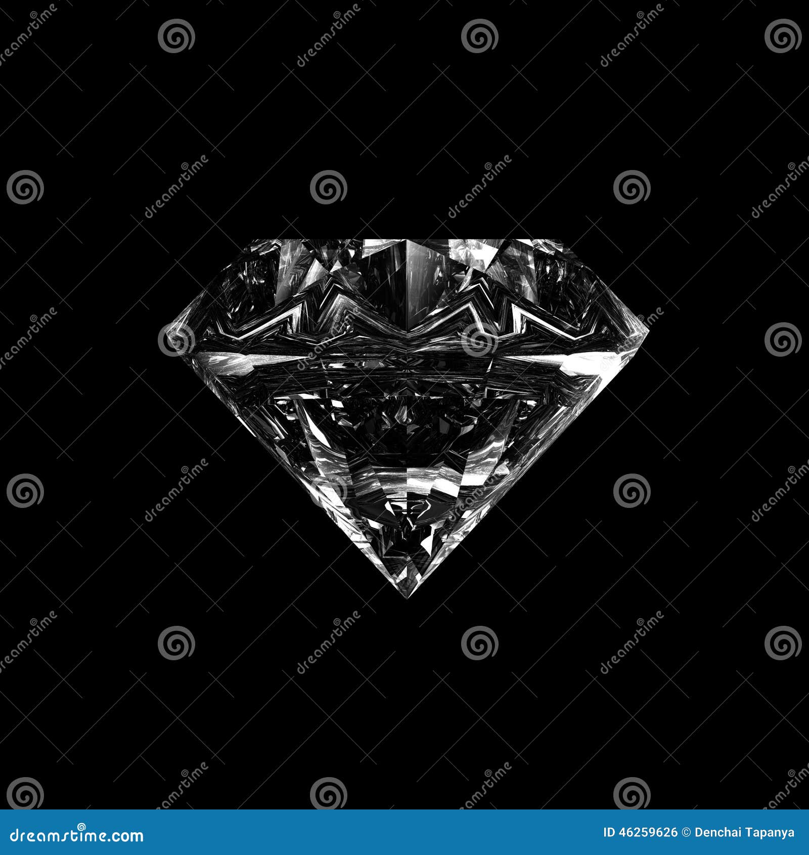 Diamonds cg frontview stock illustration. Illustration of adamant ...