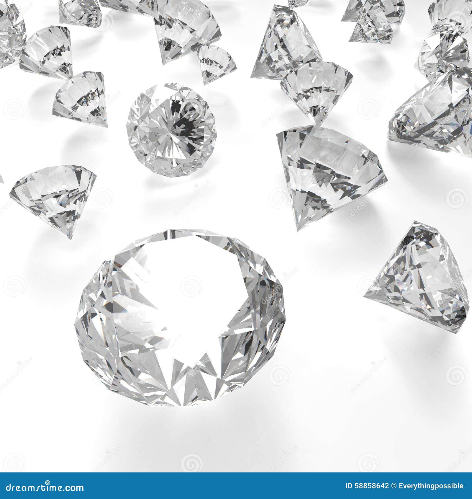 Diamonds 3d in Composition As Concept Stock Photo - Image of blood ...