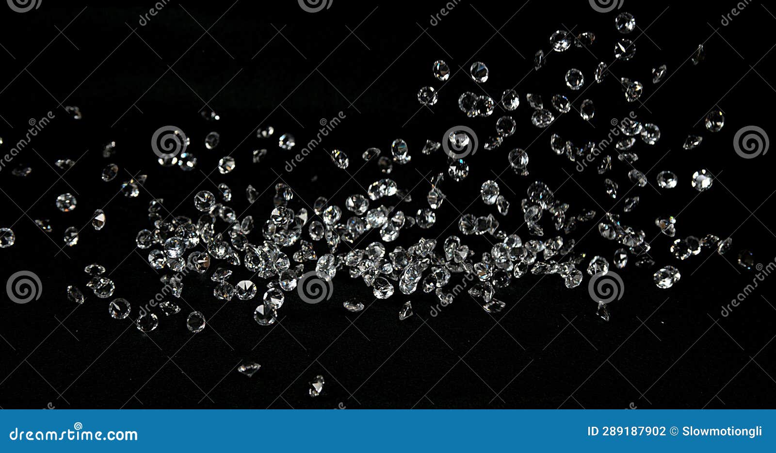 Diamonds Falling Against Black Background Stock Photo - Image of ...