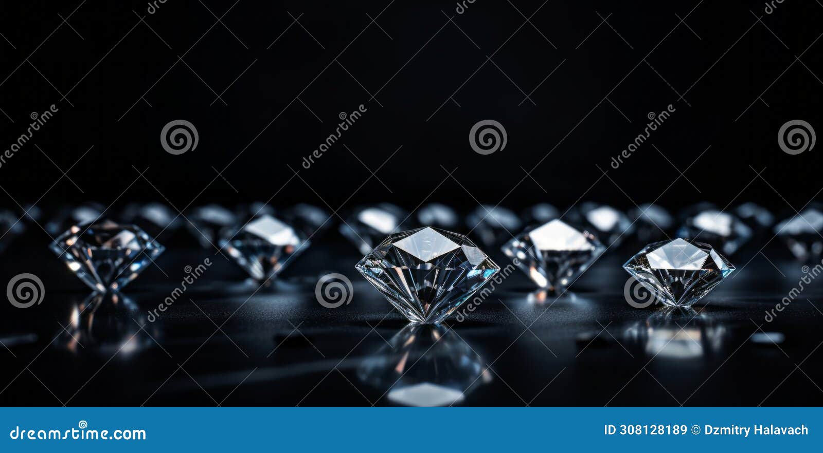Diamonds Group Placed on Dark Blue Background Stock Image - Image of ...