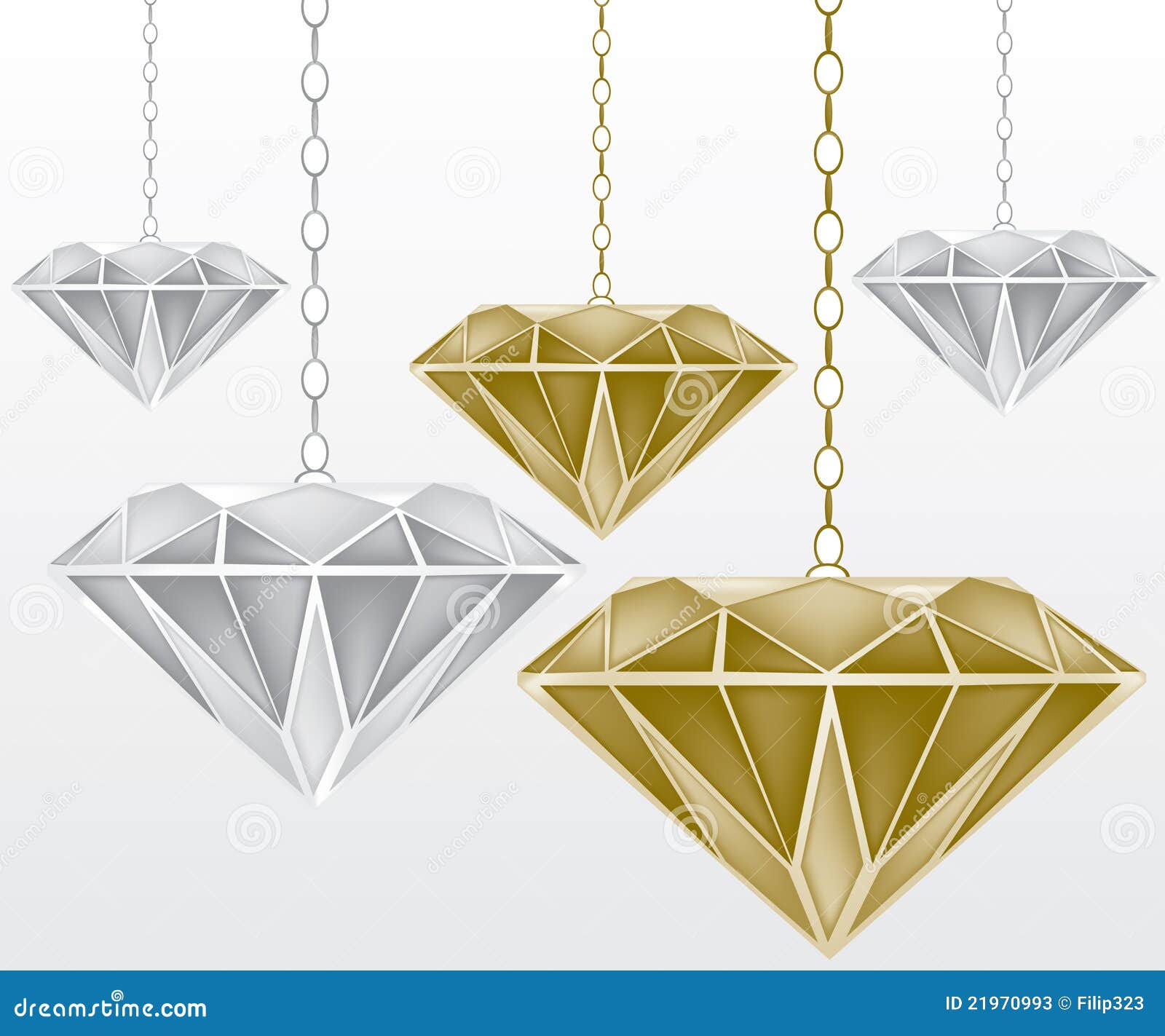 Diamonds illustration stock vector. Illustration of necklace - 21970993