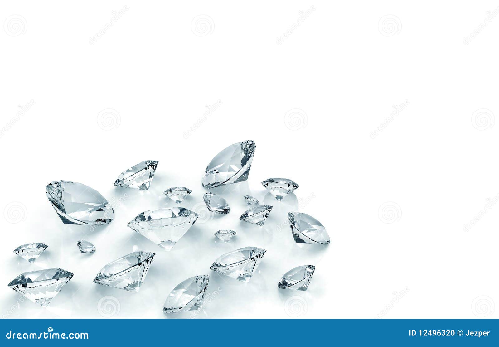 Diamonds isolated on white stock illustration. Illustration of grey ...