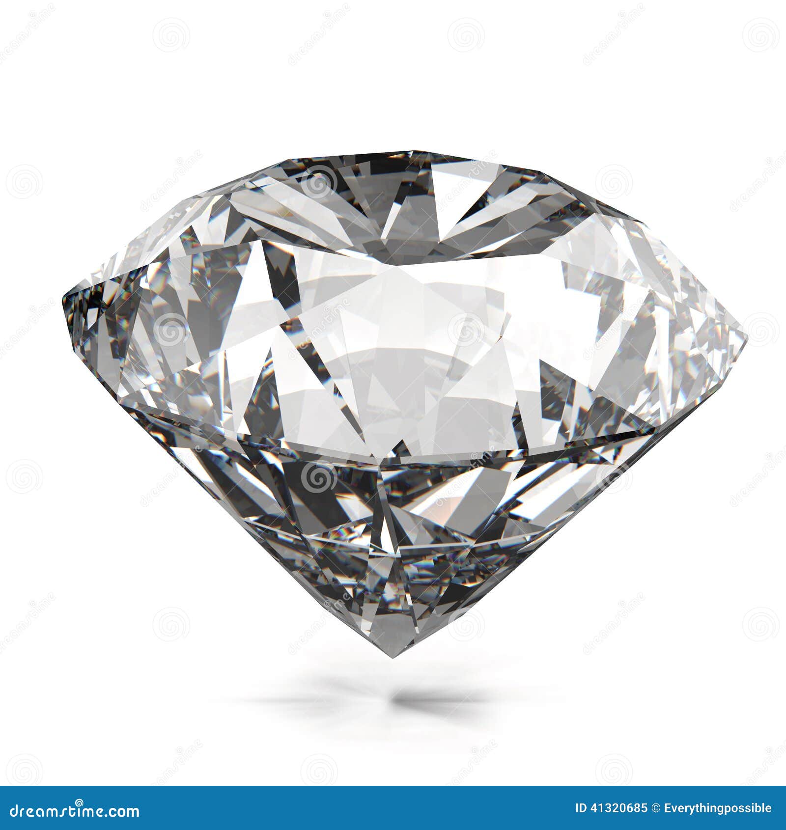 Diamonds Set Isolated On White Background. Jewels Or Brilliants ...