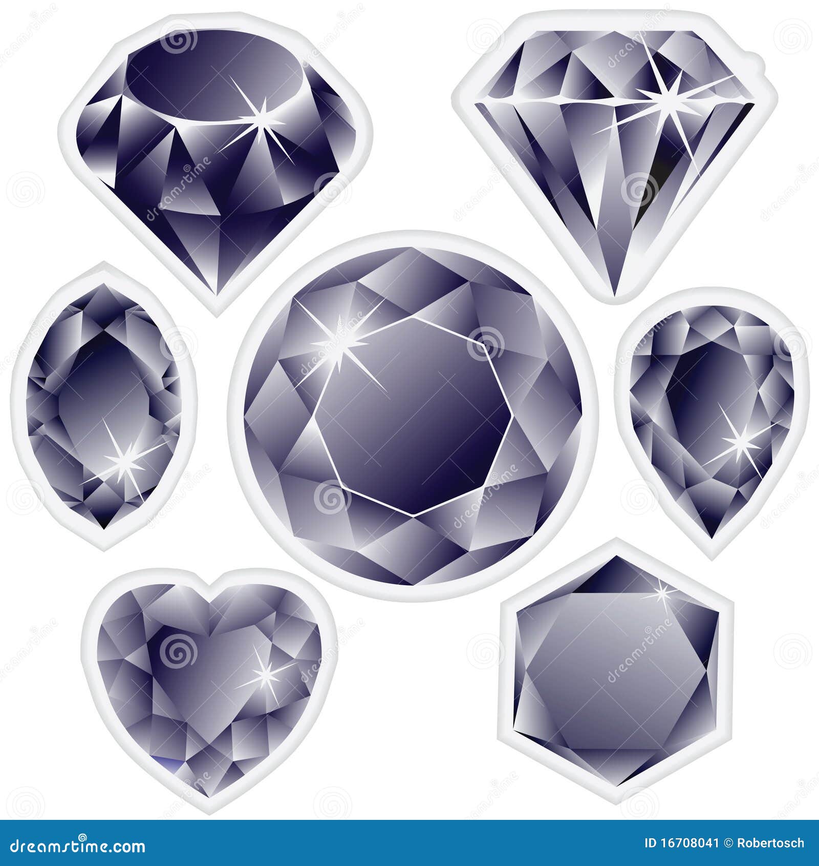 Diamonds labels stock vector. Illustration of carat, diamond - 16708041