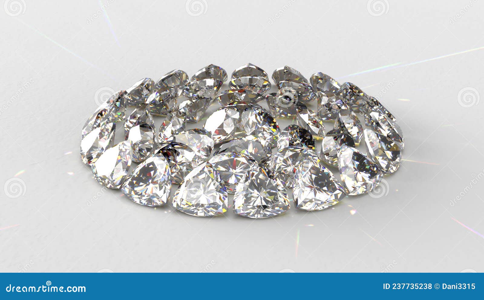 Diamonds on Neutral Background Stock Photo - Image of fire, diamond ...