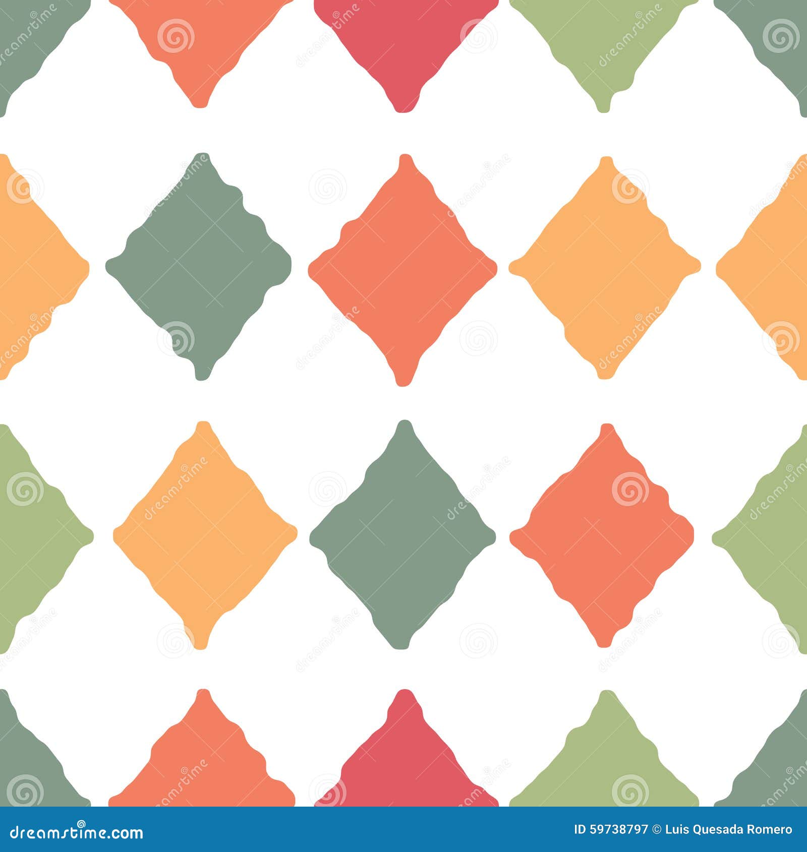 Diamonds Pattern stock vector. Illustration of retro - 59738797