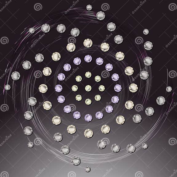 Diamonds. the Pattern of Realistic Diamonds. Stock Vector ...