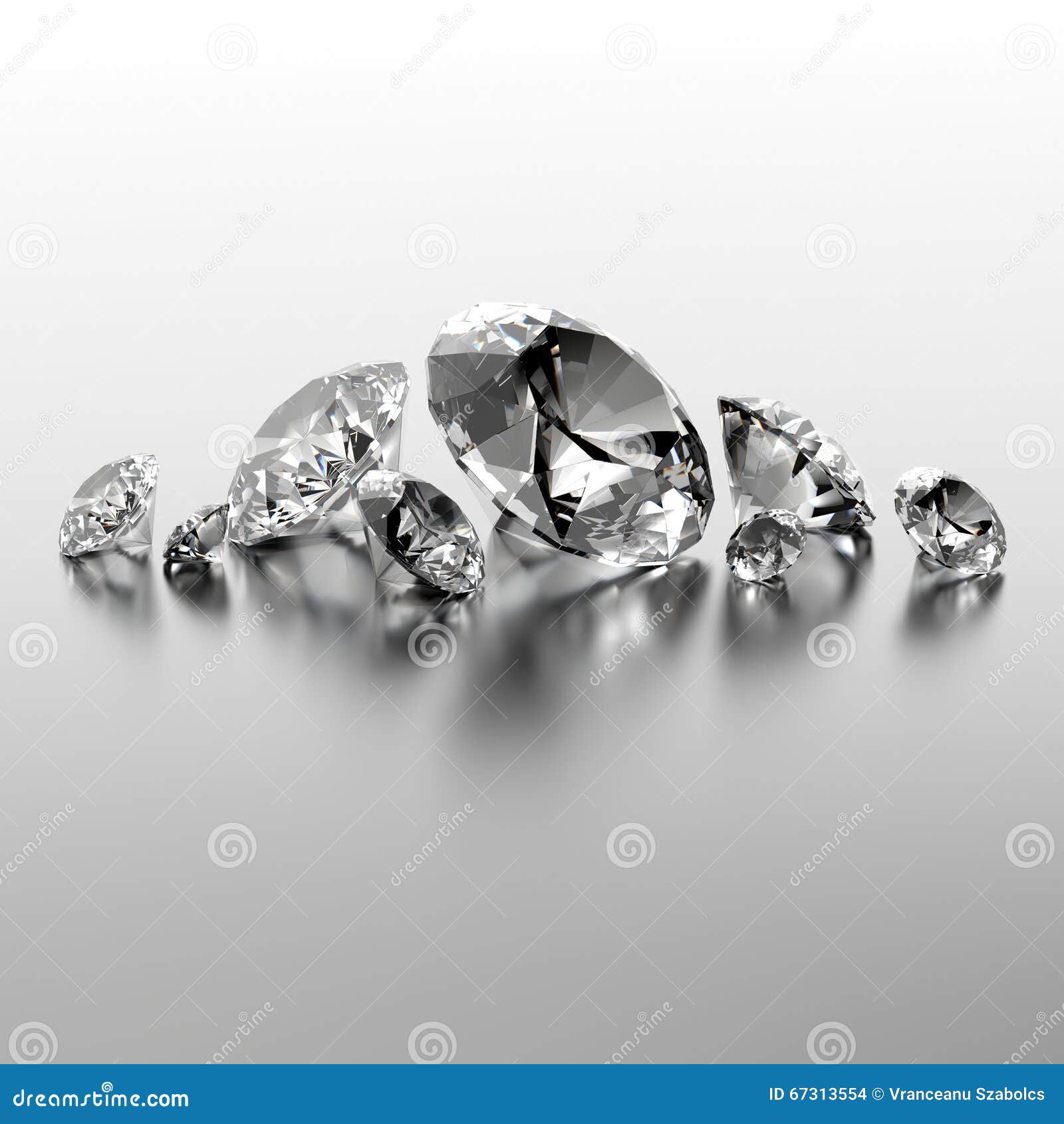 Diamonds in a row stock illustration. Illustration of precious - 67313554