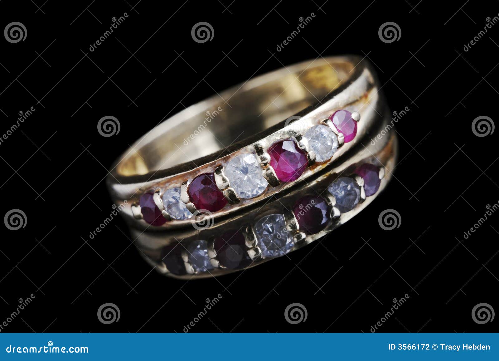 Diamonds and rubies stock photo. Image of rubies, rings - 3566172
