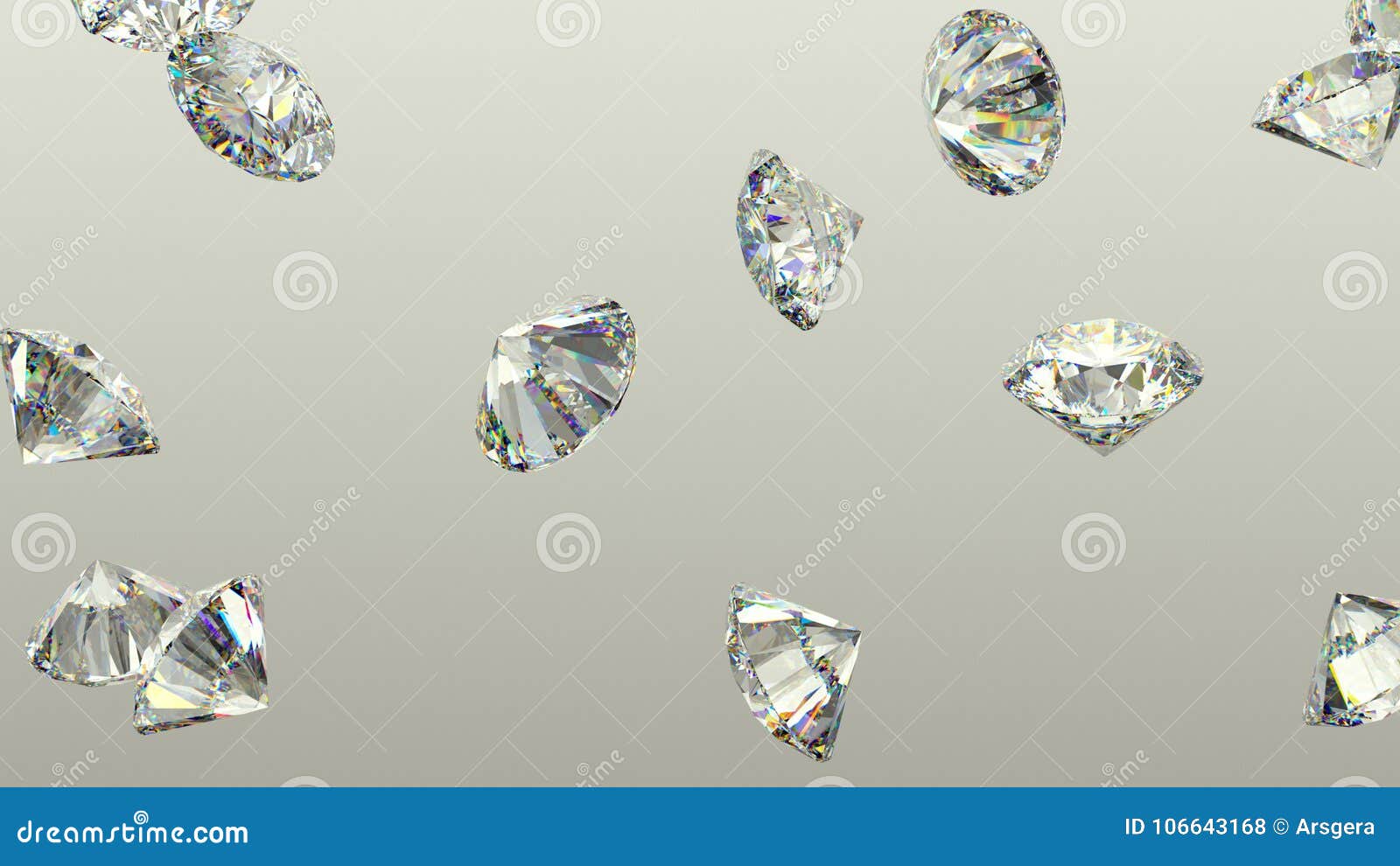 Diamonds Scattering or Flying Away Stock Illustration - Illustration of ...
