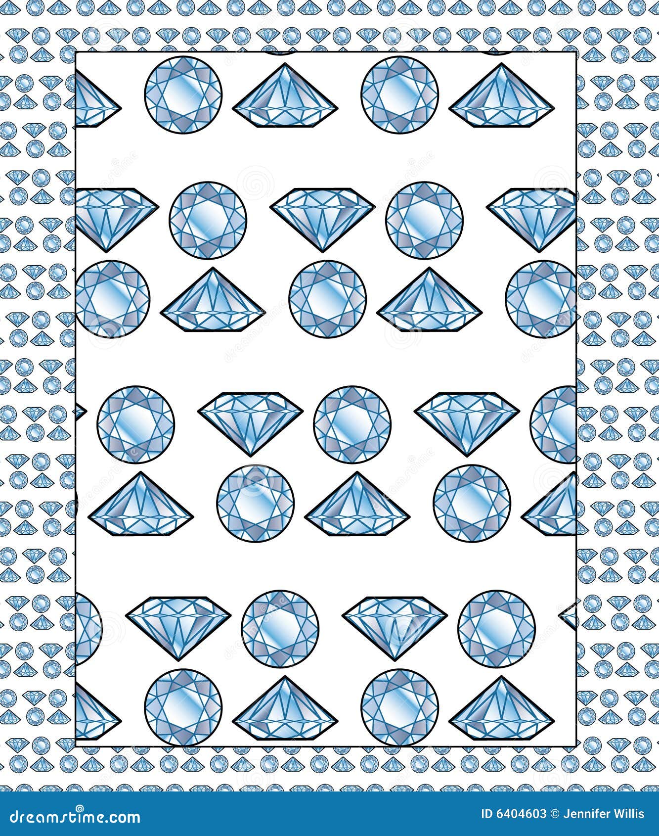 Diamonds - Seamless Pattern Stock Illustration - Illustration of multi ...