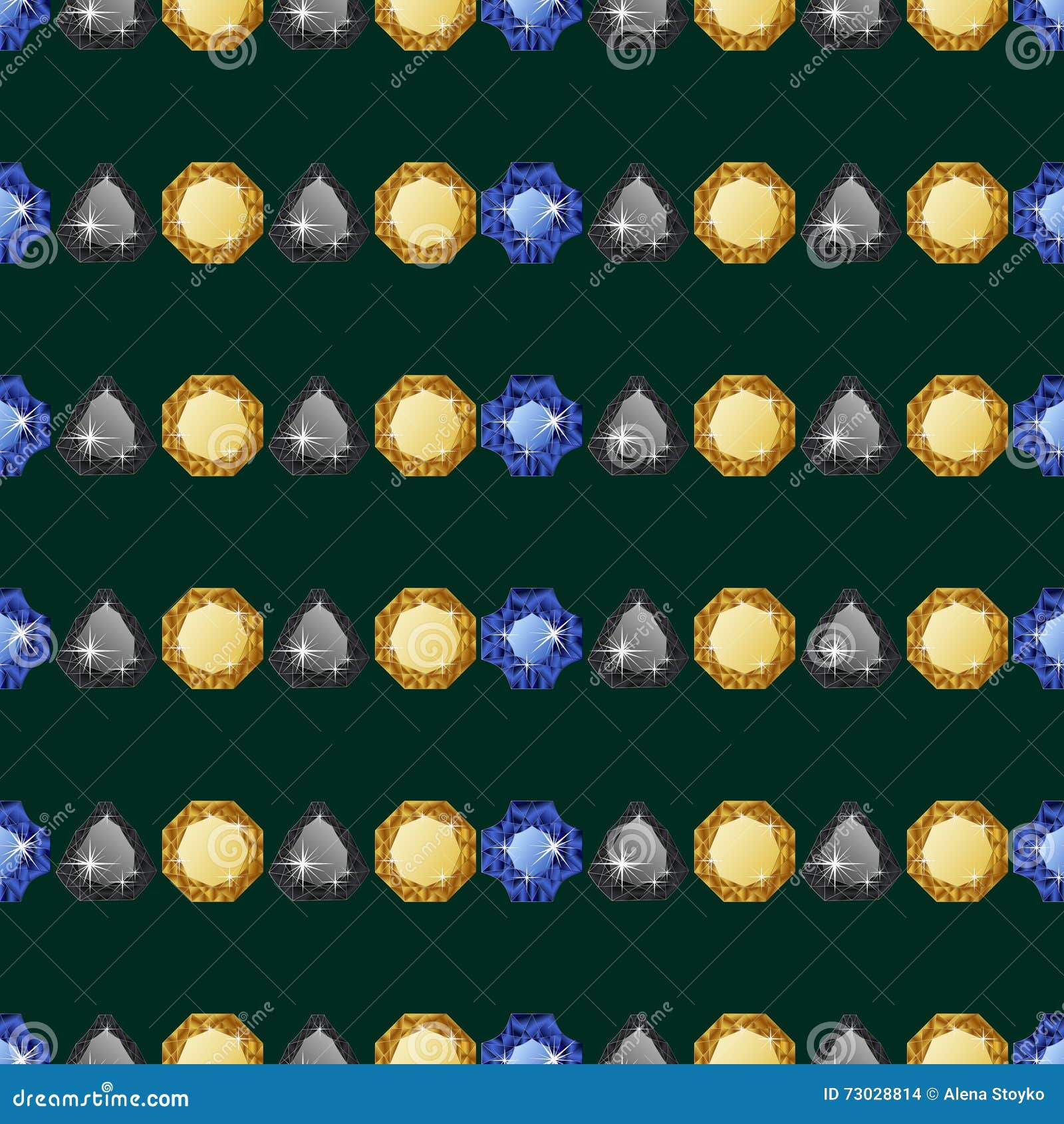 Diamonds seamless pattern stock vector. Illustration of print - 73028814