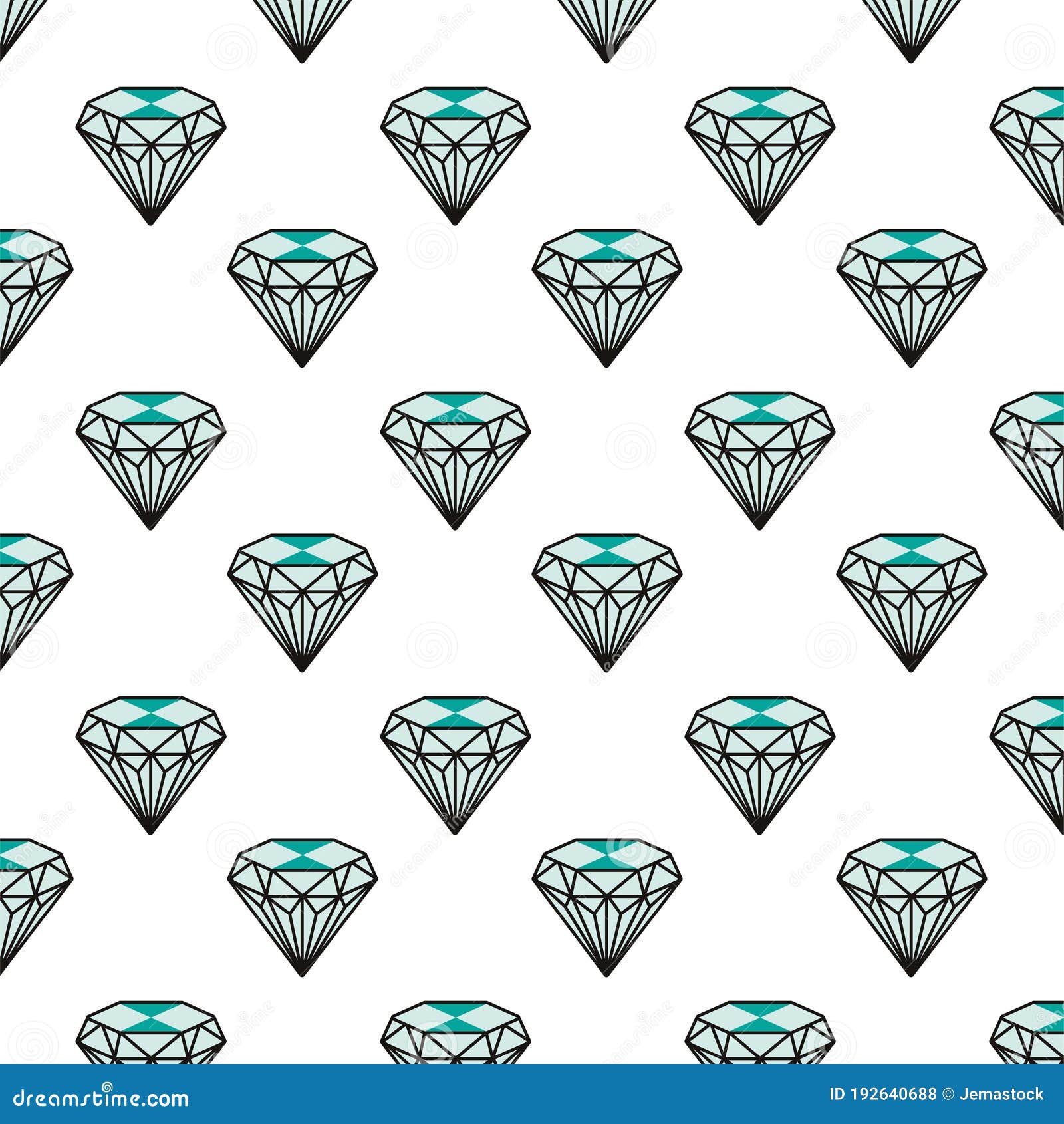 Diamonds Stones Jewerly Pattern Background Stock Vector - Illustration ...