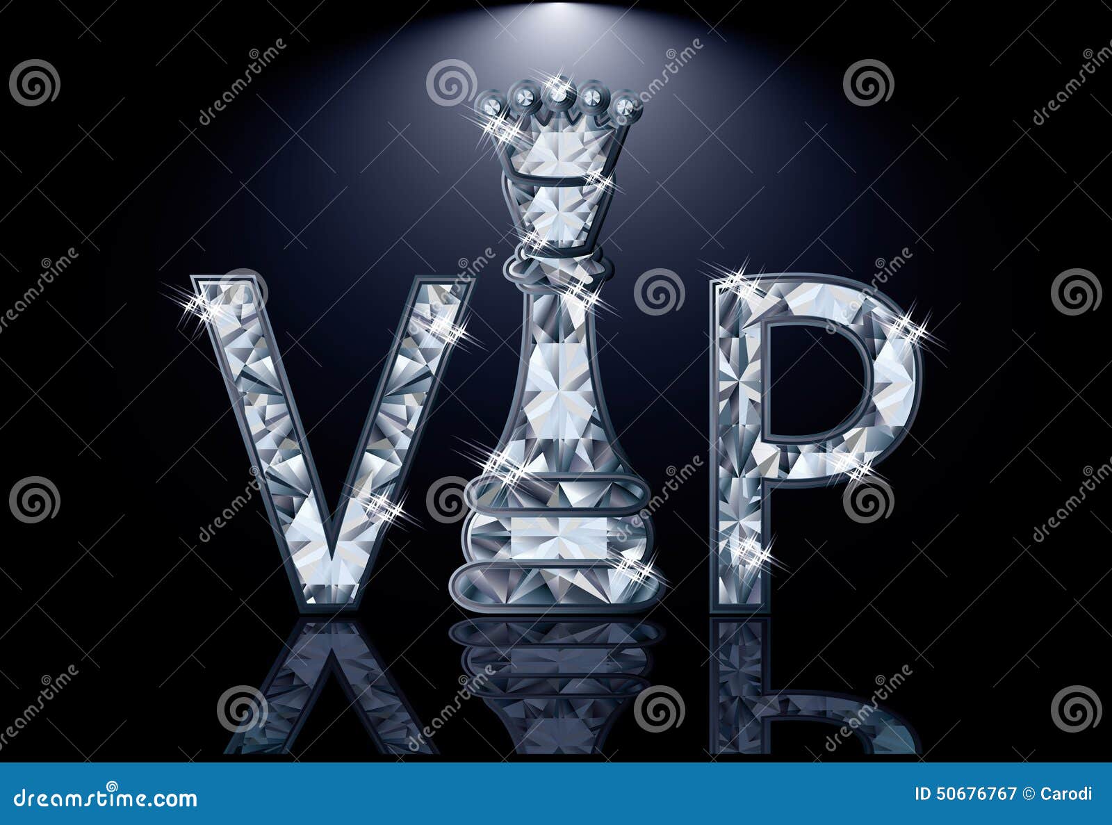 Diamonds VIP chess card stock vector. Illustration of chess - 50676767