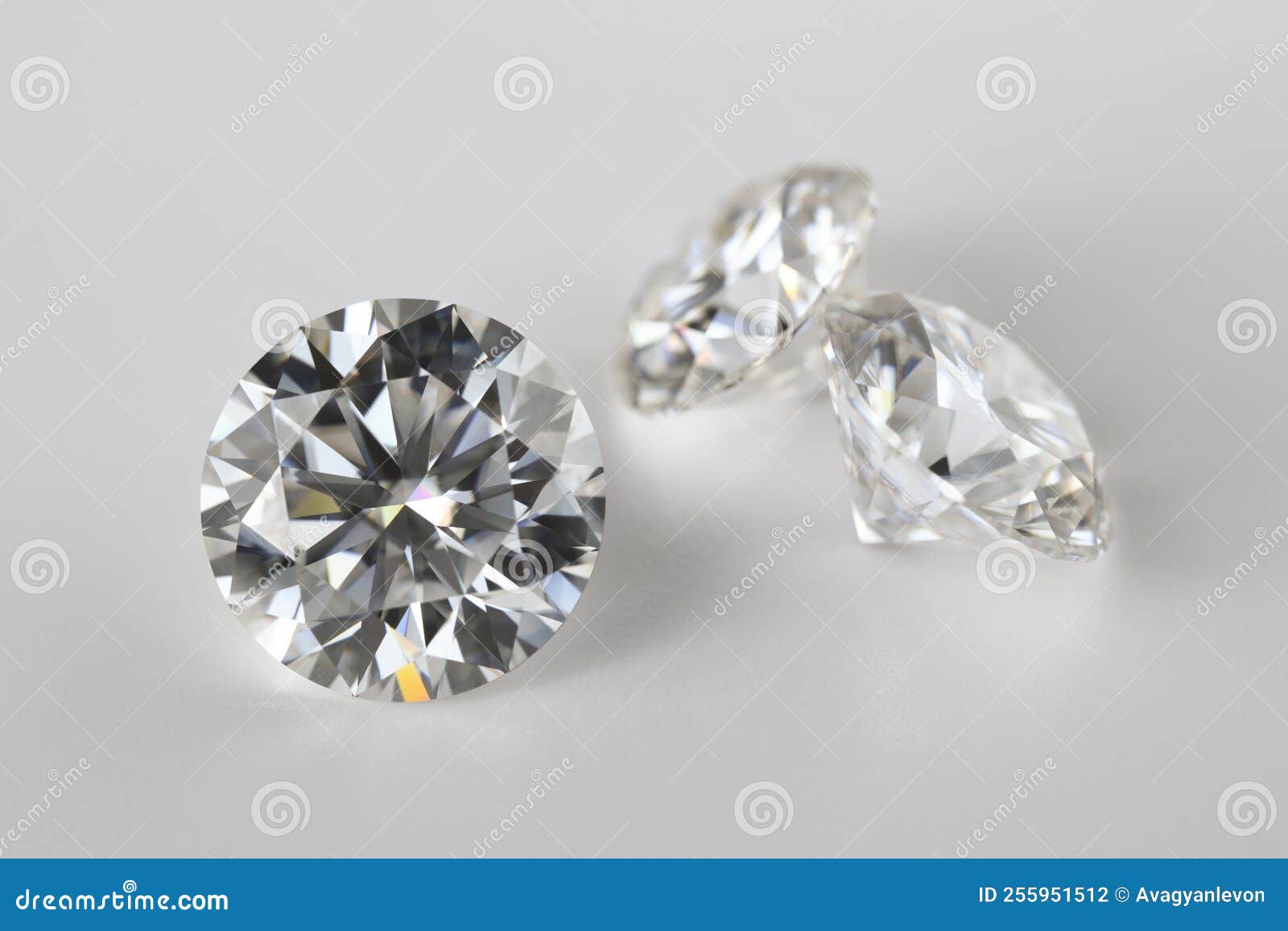 Diamonds on the White Background Stock Photo - Image of precious ...