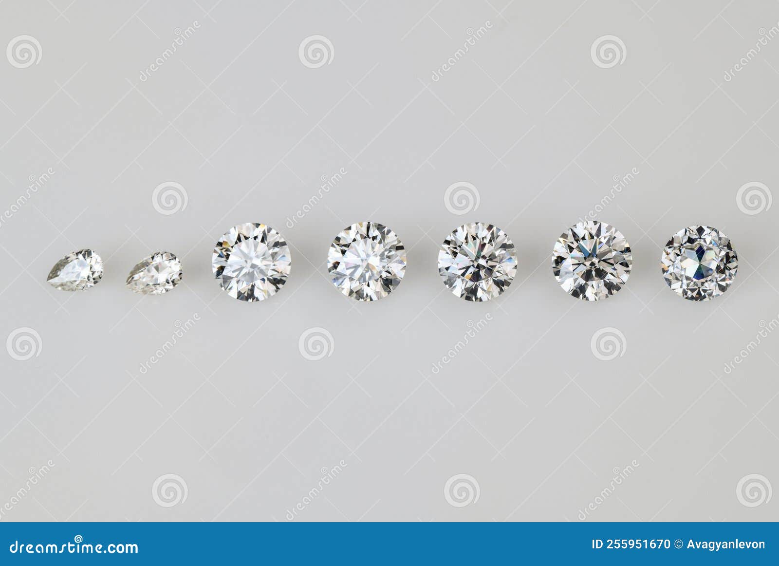 Diamonds on the White Background Stock Photo - Image of jewel, beauty ...