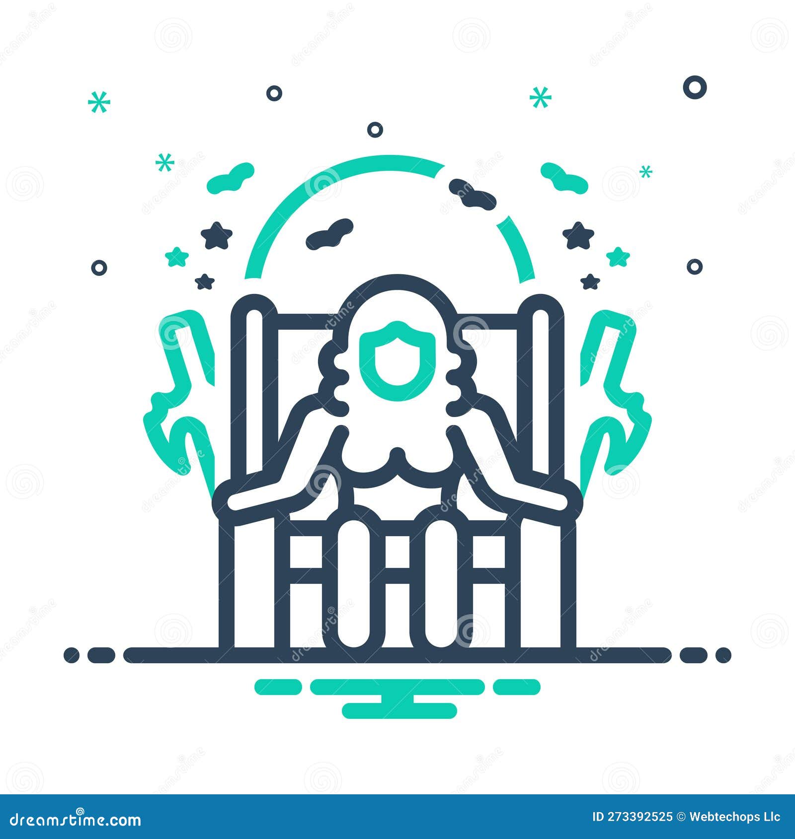 Mix Icon for Diana, Hecate and Queen Stock Vector - Illustration of ...