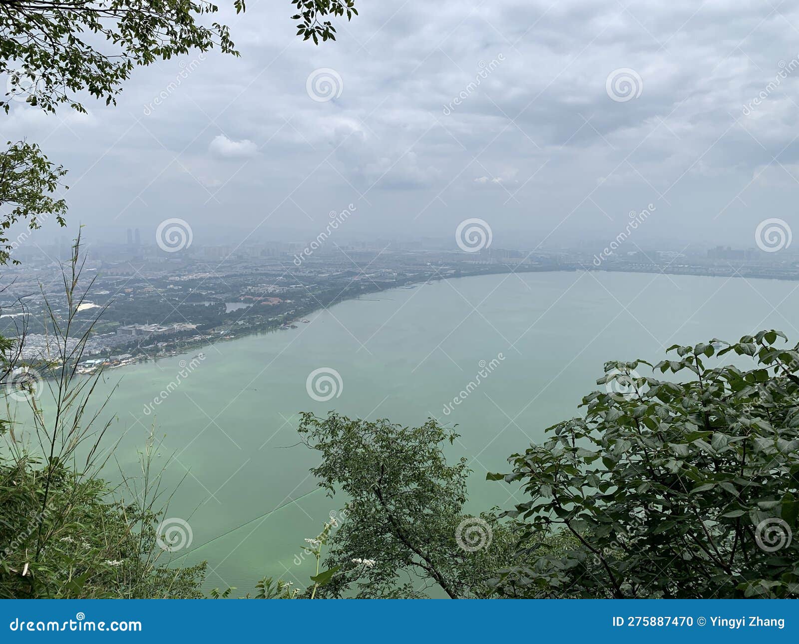 Dianchi Lake in Kunming City of China Stock Photo - Image of cloud ...