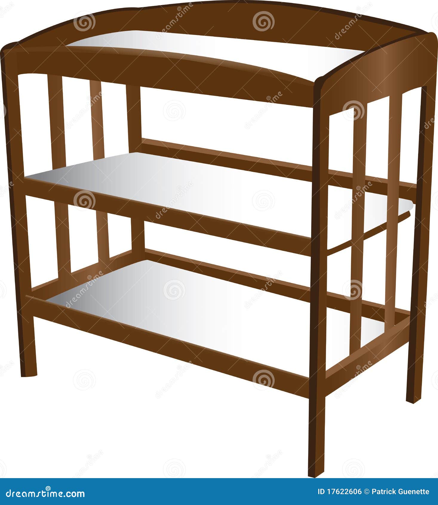 Diaper changing table stock vector. Illustration of white - 17622606