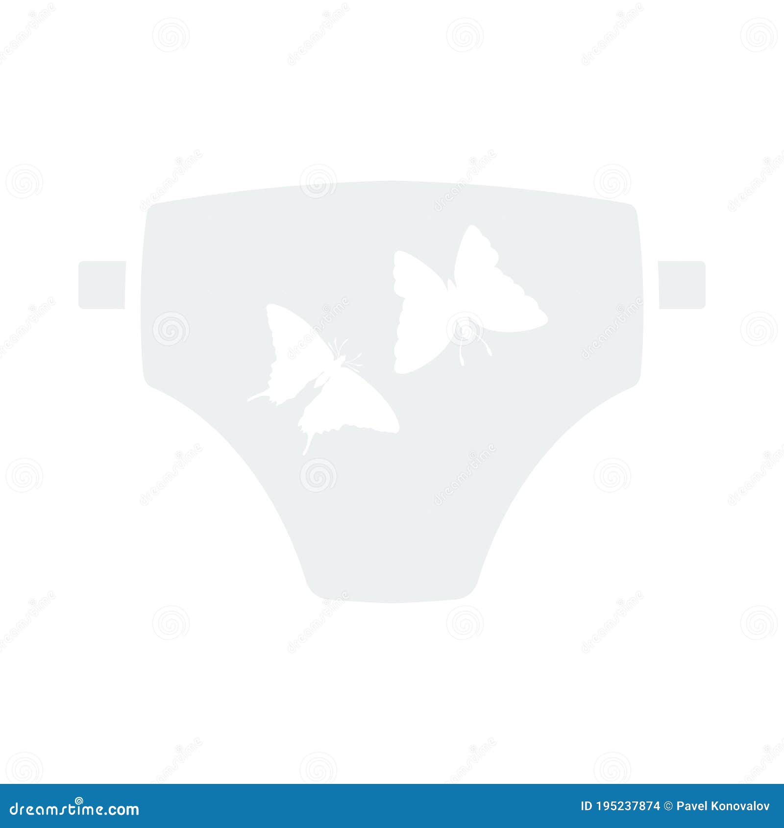 Diaper Icon stock vector. Illustration of baby, smell - 195237874