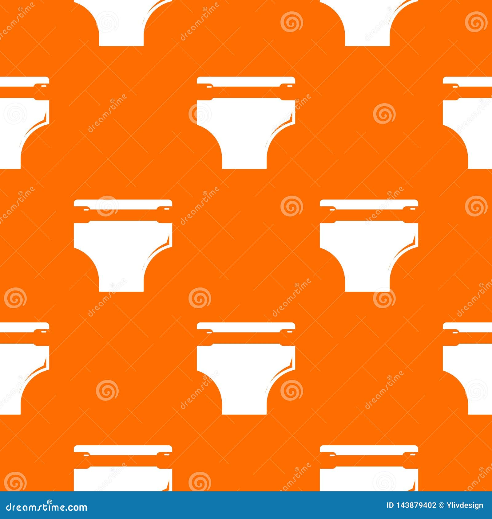 Diaper Pattern Vector Orange Stock Vector - Illustration of background ...
