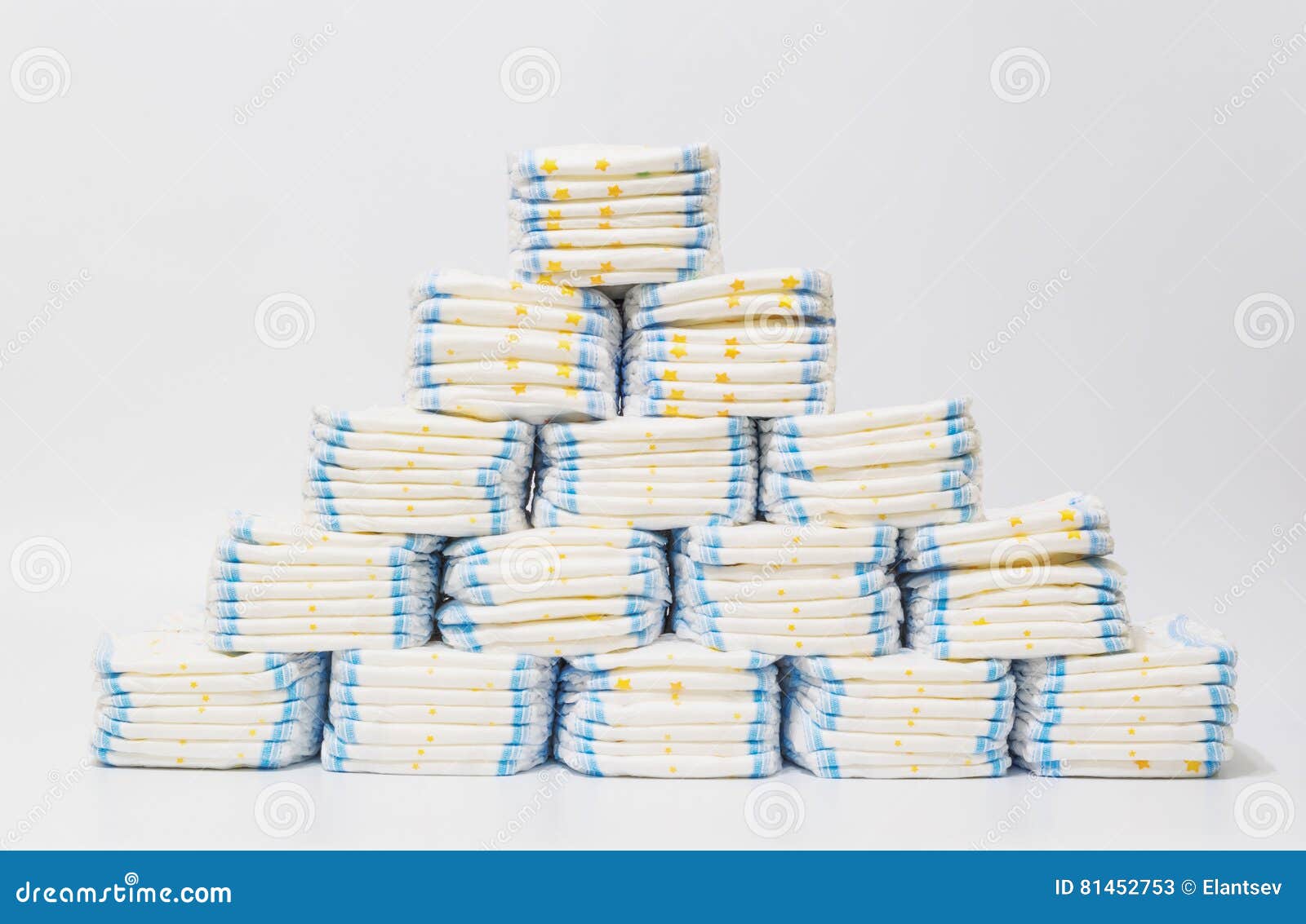 Diapers stacked in a piles stock image. Image of organic - 81452753