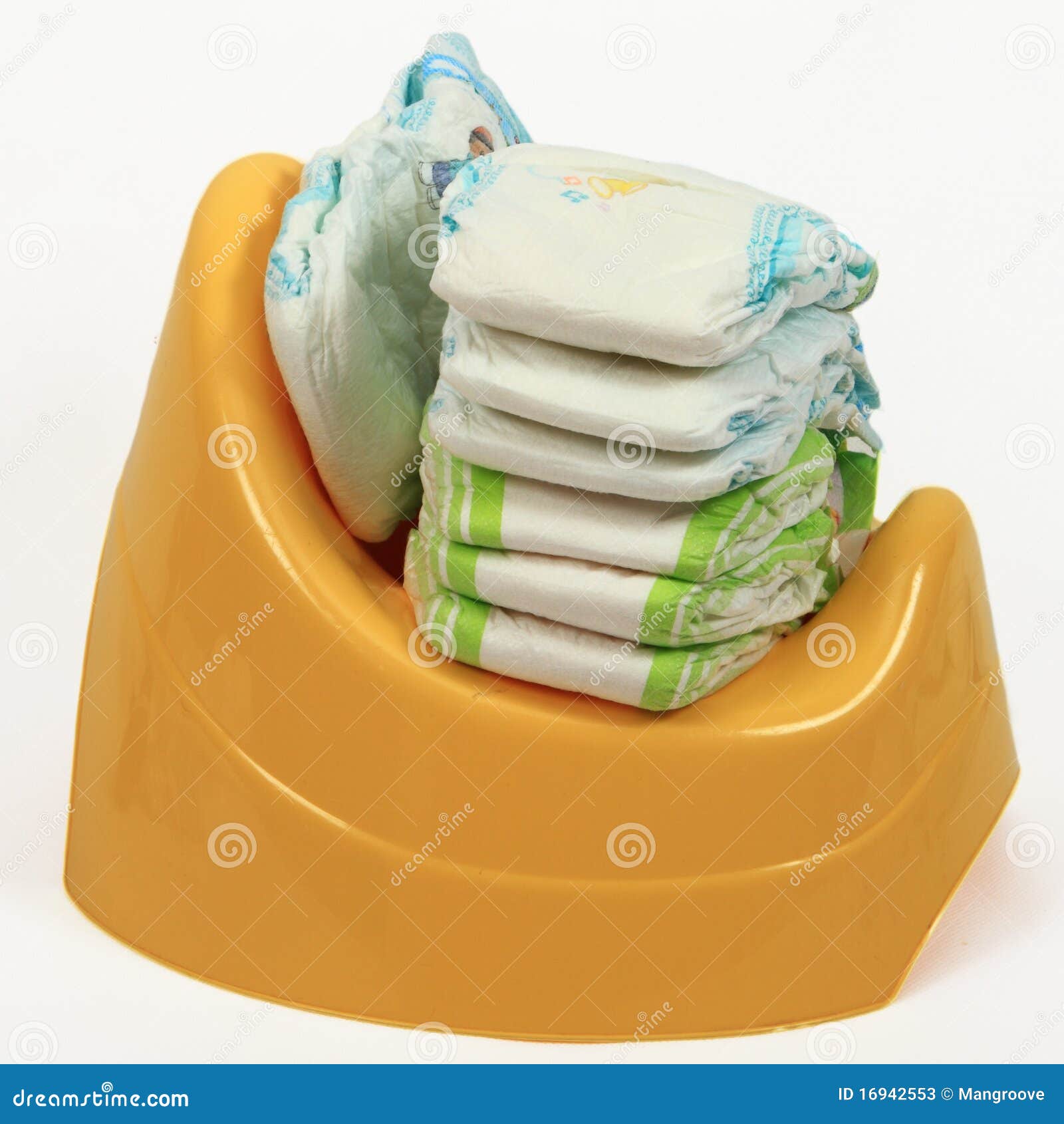 Diapers vs potty stock image. Image of potty, pooh, diaper - 16942553