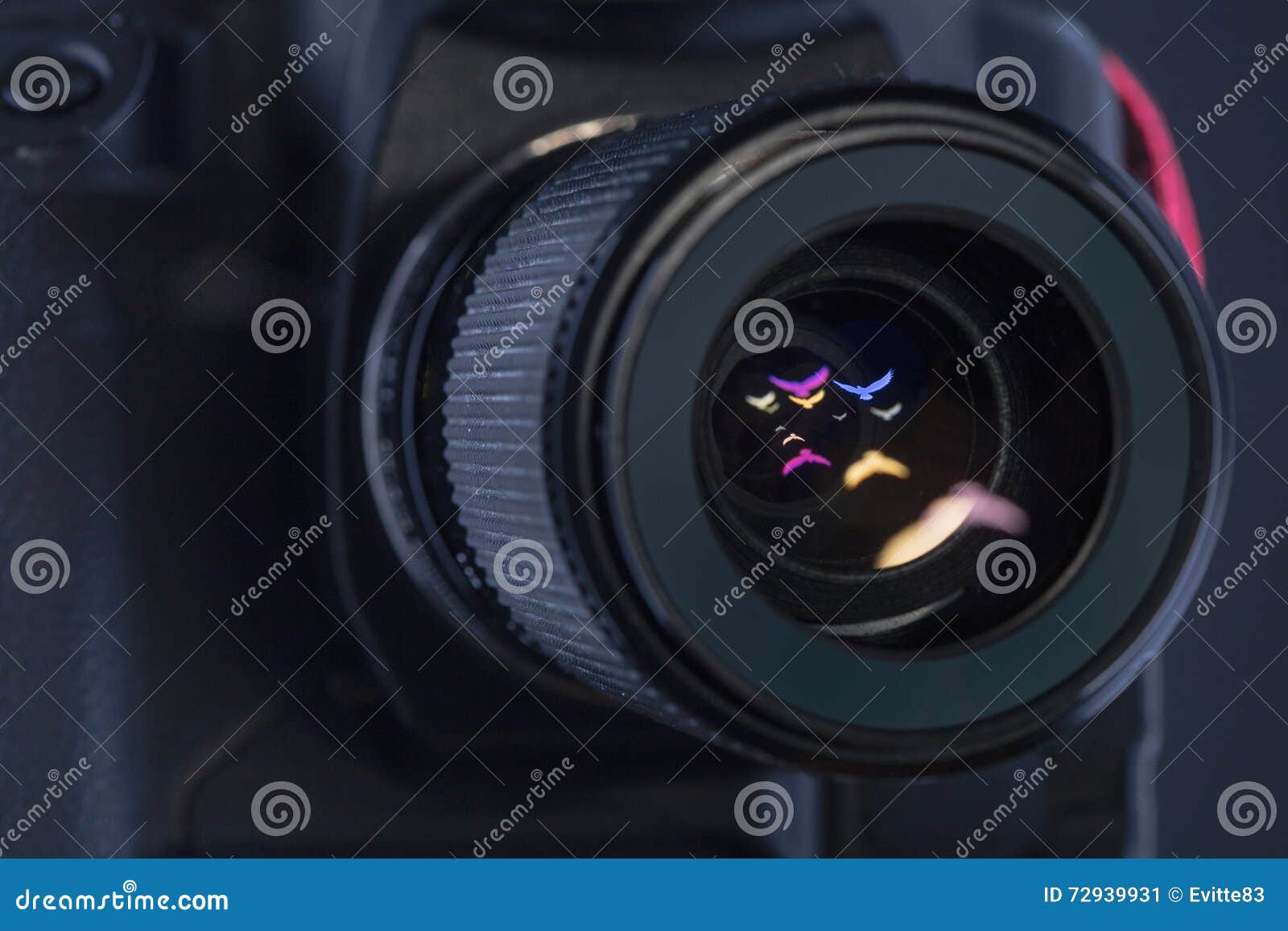 The Diaphragm of a Camera Lens Aperture. Color Toned Image Stock Image ...