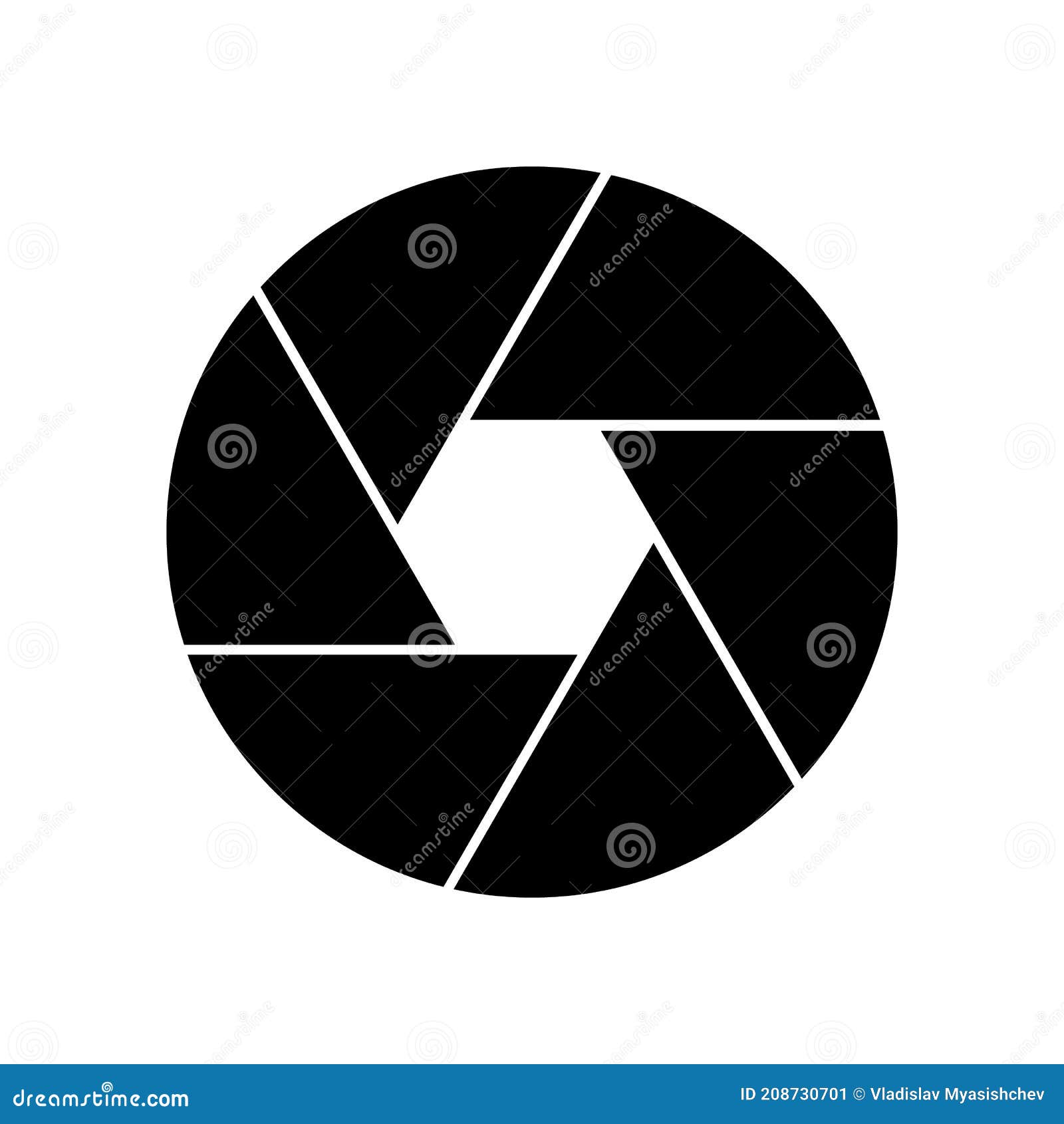 Diaphragm Icon Isolated on White Background Stock Vector - Illustration ...