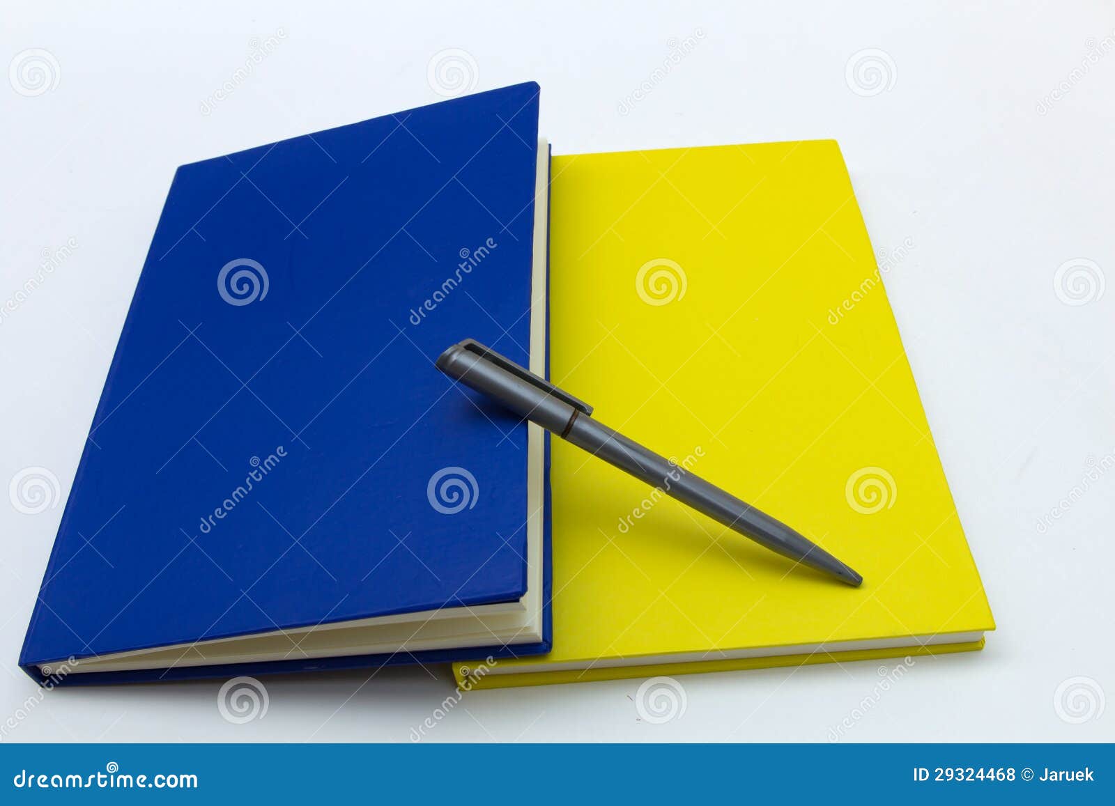 Diario azul y amarillo foto de archivo. Imagen de feliz - 29324468