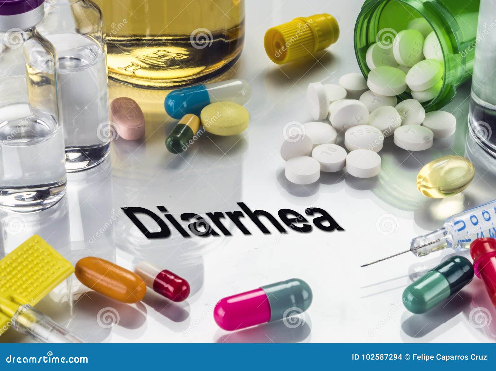 Diarree, Geneesmiddelen Als Concept Gewone Behandeling Stock Foto ...