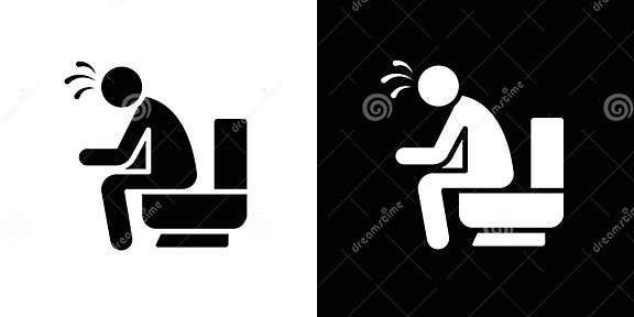 Diarrhea Icon Isolated Flat Vector in Outline Stock Vector ...