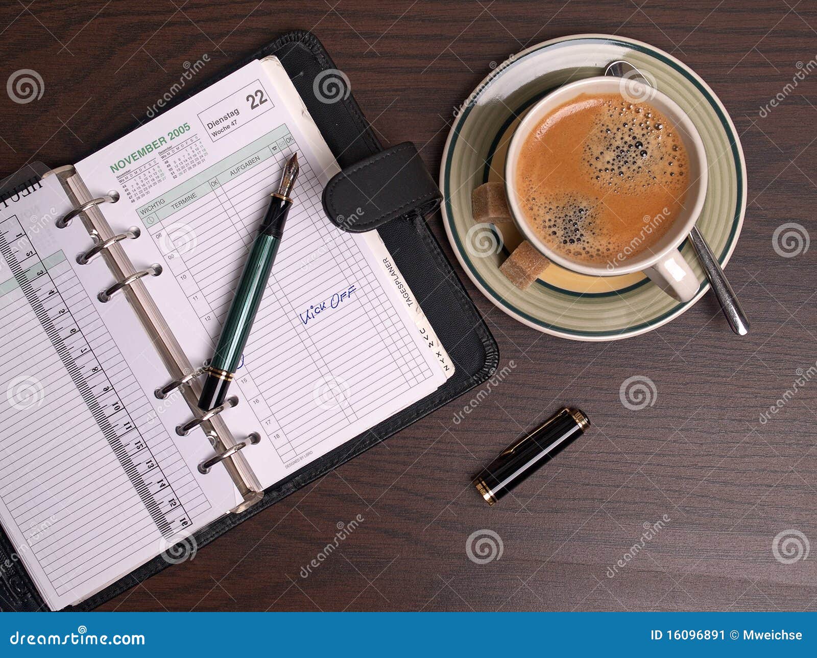 Diary stock image. Image of binder, timer, sugar, paper - 16096891