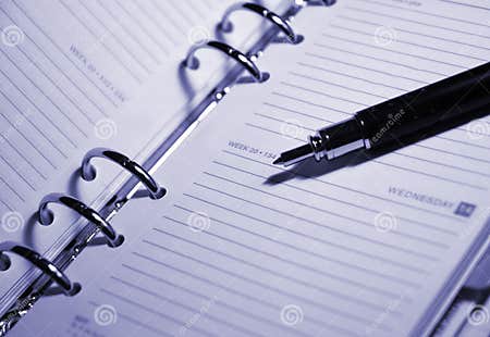 Diary stock image. Image of time, organiser, binder, planner - 265101